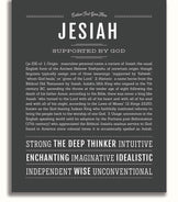 Jesiah | Name Art Print – Name Stories