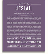 Jesiah Personalized Name Meaning Art Prints – Name Stories
