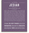 Jesiah Personalized Name Meaning Art Prints – Name Stories