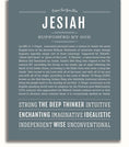Jesiah Personalized Name Meaning Art Prints – Name Stories