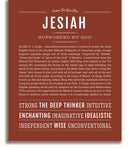 Jesiah | Name Art Print – Name Stories