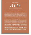 Jesiah | Name Art Print – Name Stories