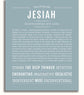 Jesiah Personalized Name Meaning Art Prints – Name Stories