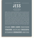 Jess | Name Art Print – Name Stories