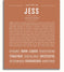 Jess | Name Art Print – Name Stories