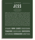 Jess | Name Art Print – Name Stories