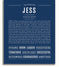Jess | Name Art Print – Name Stories