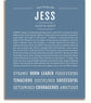 Jess | Name Art Print – Name Stories