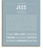 Jess | Name Art Print – Name Stories