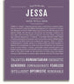 Jessa Personalized Name Meaning Art Prints – Name Stories
