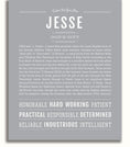 Jesse | Name Art Print – Name Stories