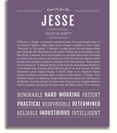 Jesse | Name Art Print – Name Stories
