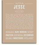 Jesse | Name Art Print – Name Stories