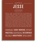 Jesse | Name Art Print – Name Stories