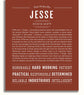 Jesse | Name Art Print – Name Stories