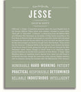 Jesse | Name Art Print – Name Stories
