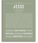 Jesse | Name Art Print – Name Stories