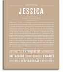Jessica | Name Art Print – Name Stories