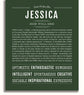 Jessica Personalized Name Meaning Art Prints – Name Stories