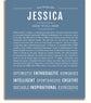 Jessica Personalized Name Meaning Art Prints – Name Stories