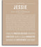Jessie (female) | Name Art Print – Name Stories