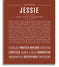 Jessie (female) | Name Art Print – Name Stories