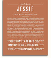 Jessie (female) | Name Art Print – Name Stories