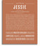 Jessie Personalized Name Meaning Art Prints – Name Stories