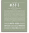 Jessie Personalized Name Meaning Art Prints – Name Stories