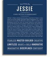 Jessie (female) | Name Art Print – Name Stories