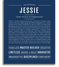 Jessie Personalized Name Meaning Art Prints – Name Stories