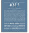 Jessie Personalized Name Meaning Art Prints – Name Stories