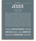 Jessie (male) | Name Art Print – Name Stories