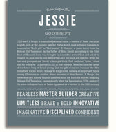 Jessie (male) | Name Art Print – Name Stories