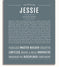 Jessie Personalized Name Meaning Art Prints – Name Stories