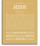 Jessie Personalized Name Meaning Art Prints – Name Stories