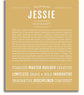 Jessie Personalized Name Meaning Art Prints – Name Stories