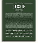 Jessie (male) | Name Art Print – Name Stories