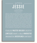 Jessie Personalized Name Meaning Art Prints – Name Stories