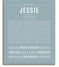Jessie Personalized Name Meaning Art Prints – Name Stories