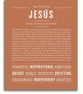 Jesus Personalized Name Meaning Art Prints – Name Stories
