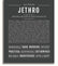 Jethro | Name Art Print – Name Stories
