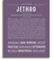 Jethro | Name Art Print – Name Stories