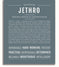 Jethro Personalized Name Meaning Art Prints – Name Stories