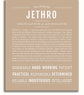 Jethro | Name Art Print – Name Stories