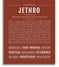 Jethro Personalized Name Meaning Art Prints – Name Stories