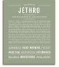 Jethro | Name Art Print – Name Stories