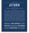 Jethro Personalized Name Meaning Art Prints – Name Stories