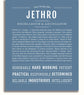 Jethro | Name Art Print – Name Stories