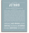 Jethro Personalized Name Meaning Art Prints – Name Stories